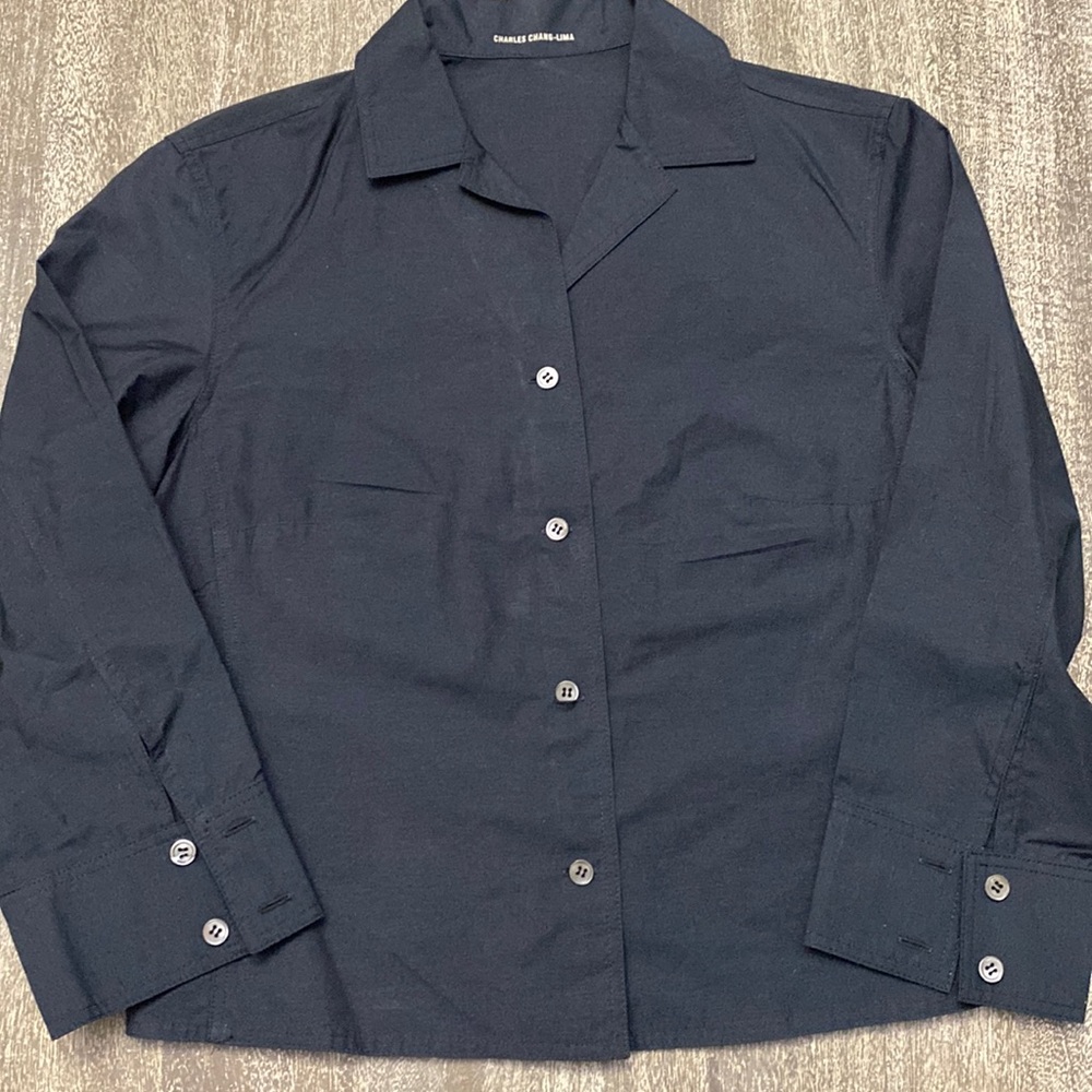 Charles Chang-Lima Blouse 25% Silk - Gem
